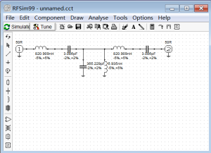 RFSIM99的学习-01 针对LC滤波器的初步使用学习 – mis2erp.com技术分享
