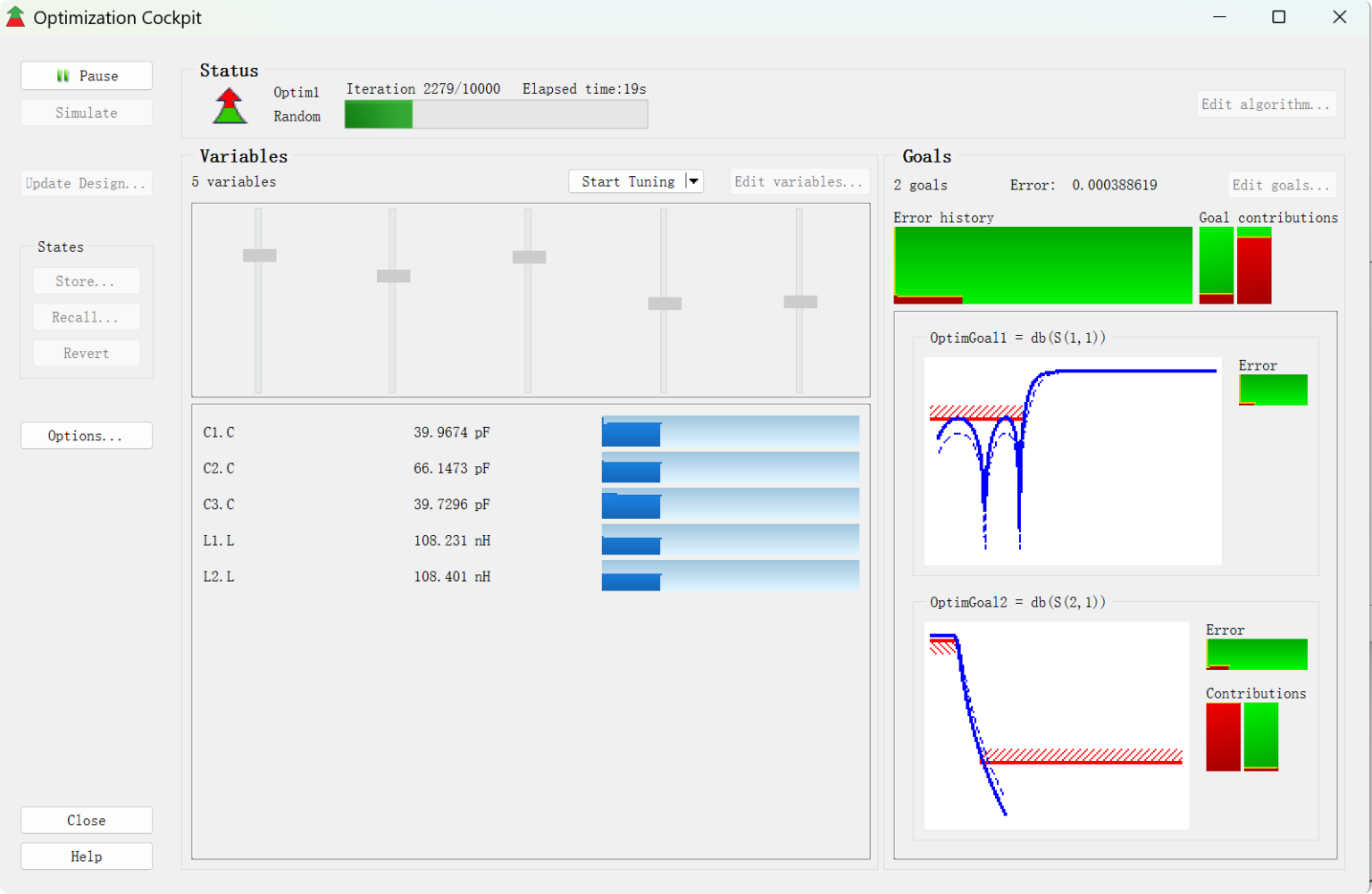 ADS设计滤波器后优化optim – mis2erp.com技术分享